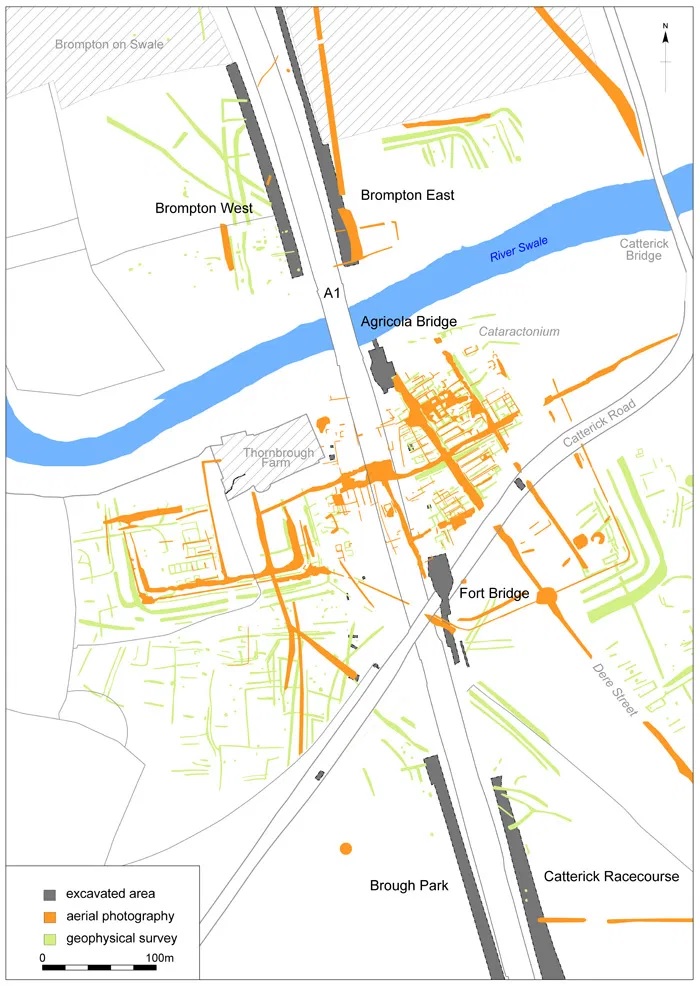 Roman Catterick - Cataractonium - Great North Road