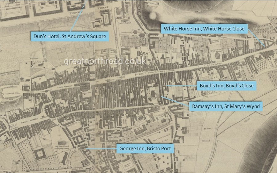 Edinburgh Coaching Inns - Great North Road